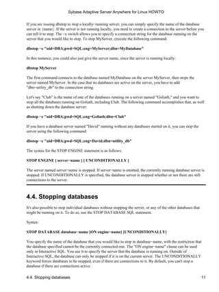 Sybase Adaptive Server Anywhere for Linux | PDF