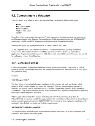 Sybase Adaptive Server Anywhere for Linux | PDF