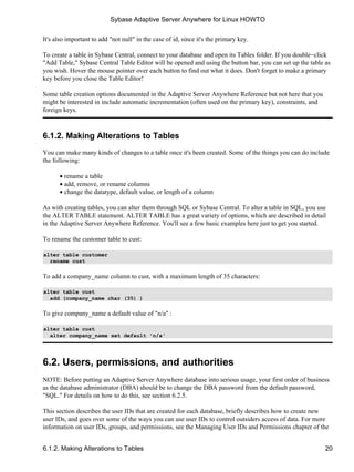 Sybase Adaptive Server Anywhere for Linux | PDF