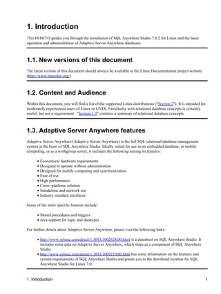 Sybase Adaptive Server Anywhere for Linux | PDF