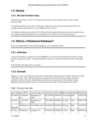 Sybase Adaptive Server Anywhere for Linux | PDF