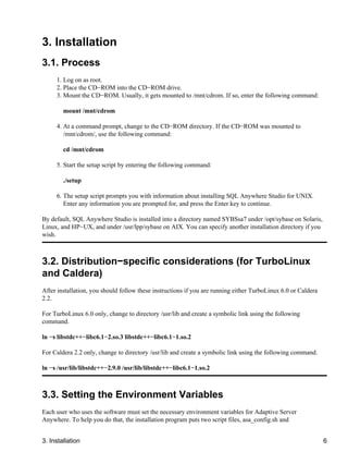 Sybase Adaptive Server Anywhere for Linux | PDF