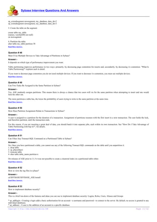 Sybase job interview_preparation_guide | PDF