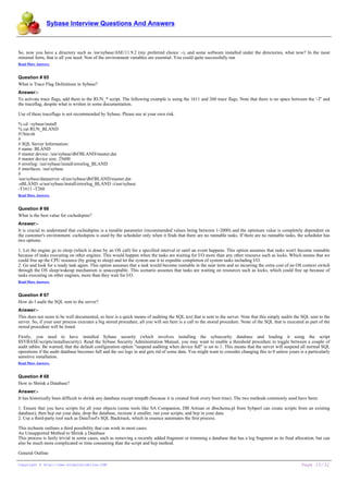 Sybase job interview_preparation_guide | PDF