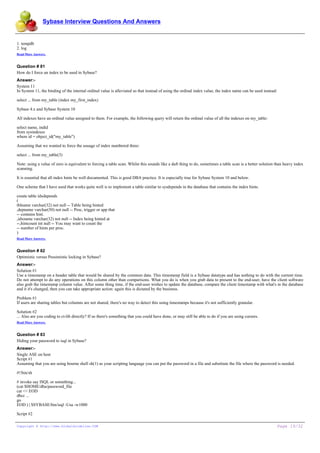 Sybase job interview_preparation_guide | PDF