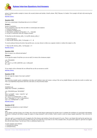 Sybase job interview_preparation_guide | PDF