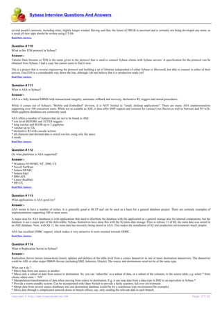 Sybase job interview_preparation_guide | PDF