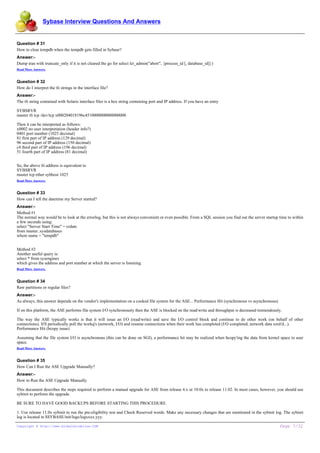 Sybase job interview_preparation_guide | PDF