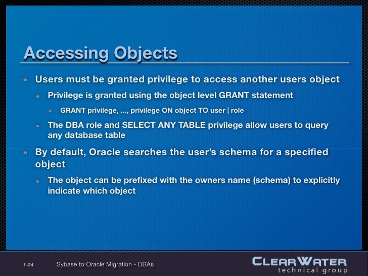 Sybase To Oracle Migration for DBAs