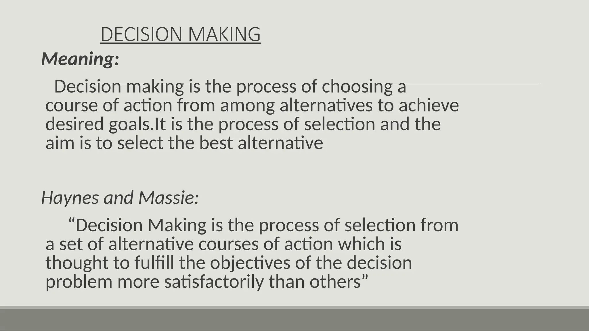 Strategic Decision Making Process points | PPTX