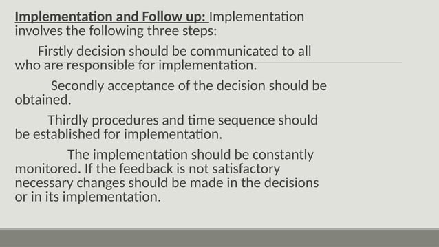 Strategic Decision Making Process points | PPT