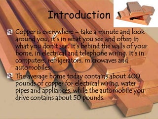 commodity market- Copper | PPTX | Stamps and Coins | Collecting