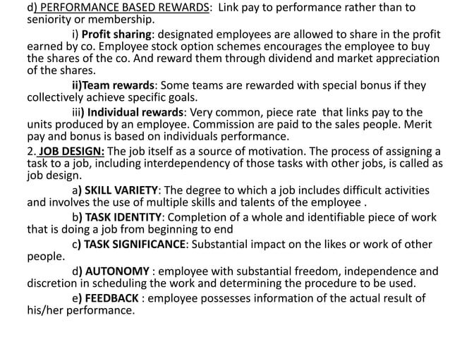 Sy bms ch1 motivation and leadership | PPTX | Human Resources | Business