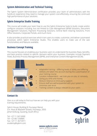 Sybrin Academy | PDF