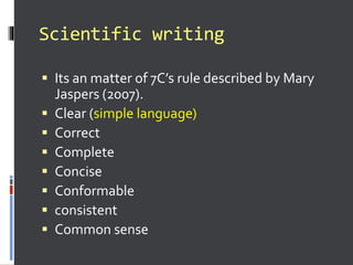 Research methodology: Scientific Attitude, Methodology and Writing | PPTX