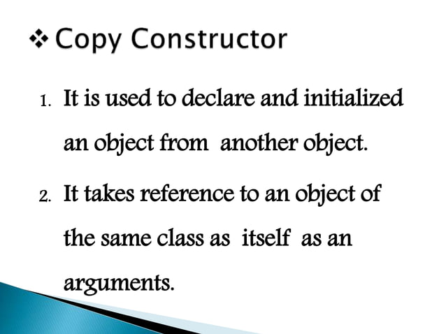 Constructor and destructor | PPTX