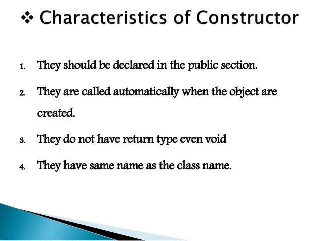 Constructor and destructor