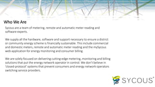 Sycous - District Heating - Metering and Billing | PPTX