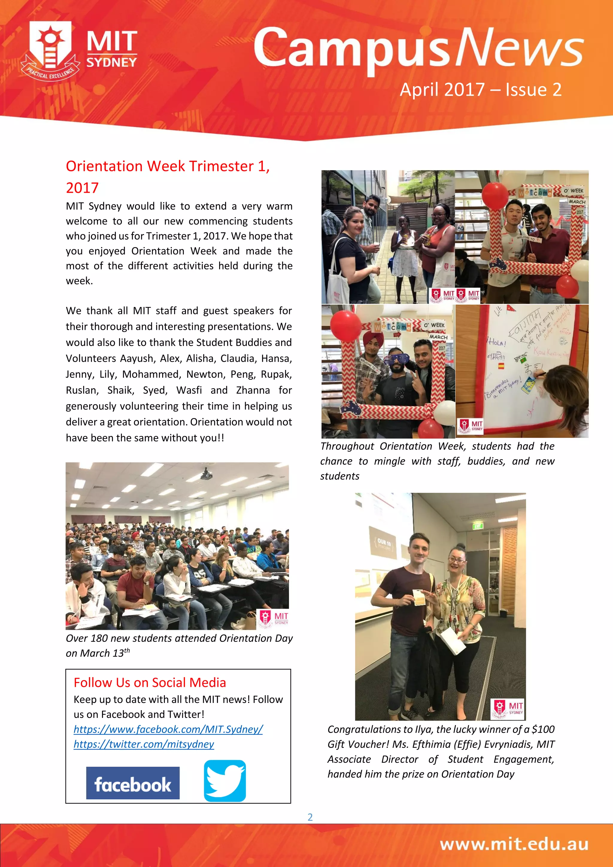 MIT Sydney Campus News - 2017 | PDF | College Education | Education