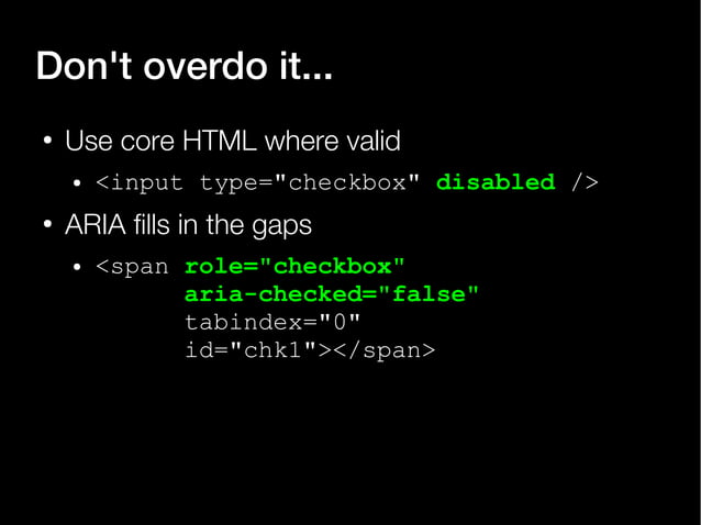 ARIA (SydJS lightning talk) | ODP
