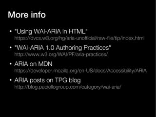 ARIA (SydJS lightning talk) | ODP