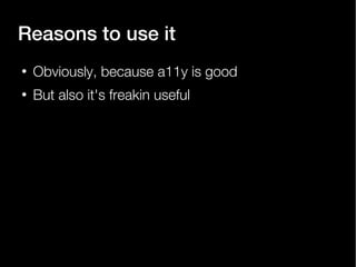 ARIA (SydJS lightning talk) | ODP