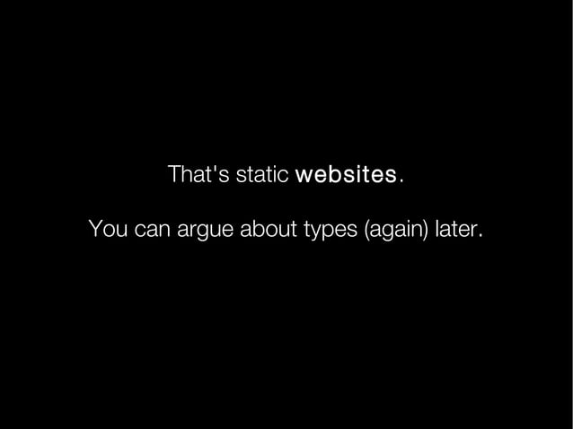 Sydjs: static site generators | PPT