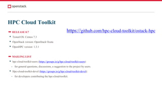 OpenStack at SJTU: Predictive Data Mining in Clinical Medicine with ...