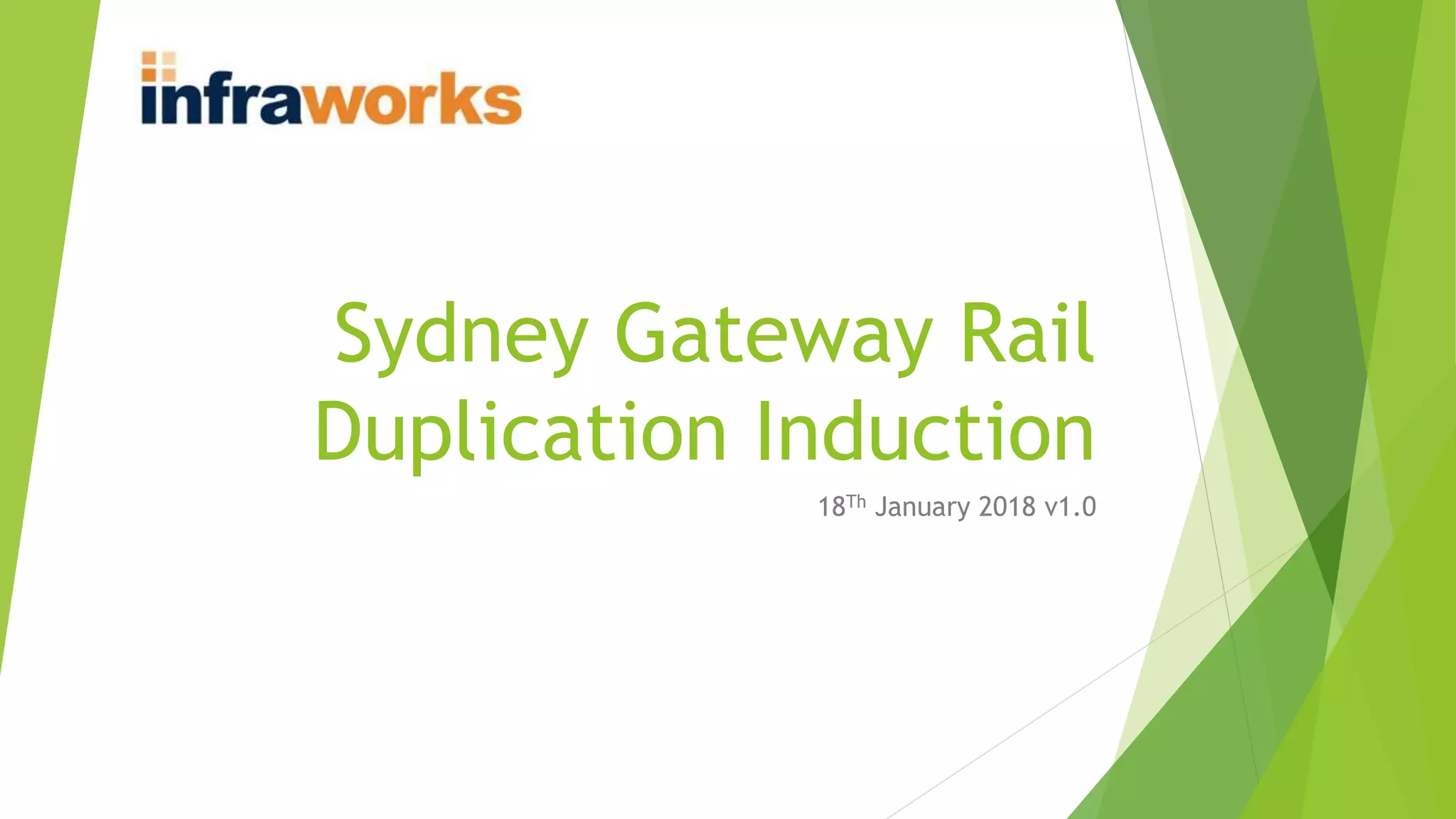 Sydney gateway rail duplication induction v1.4 | PPTX