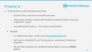 Designing Apps for Runtime Fabric: Logging, Monitoring & Object Store Persistence | PPT