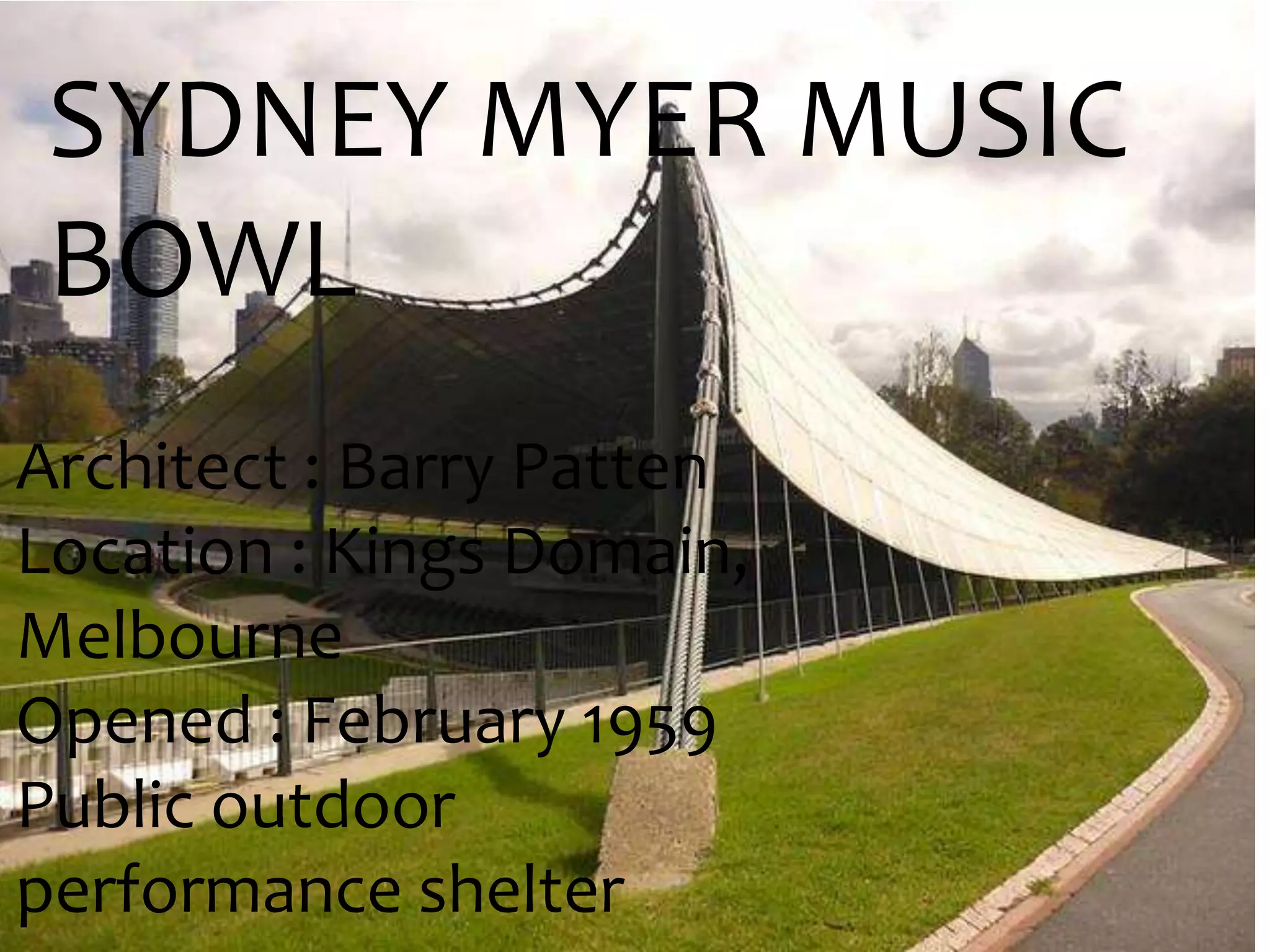 Sydneymyermusicbowl | PPTX