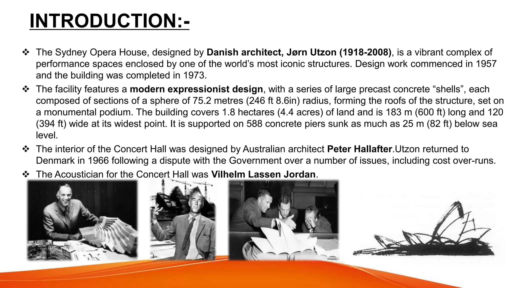 Sydney opera house acoustical features | PPTX