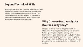 ydney's Data Analytics Advantage Launching Your Data-Driven Career | PPTX | Information Services ...