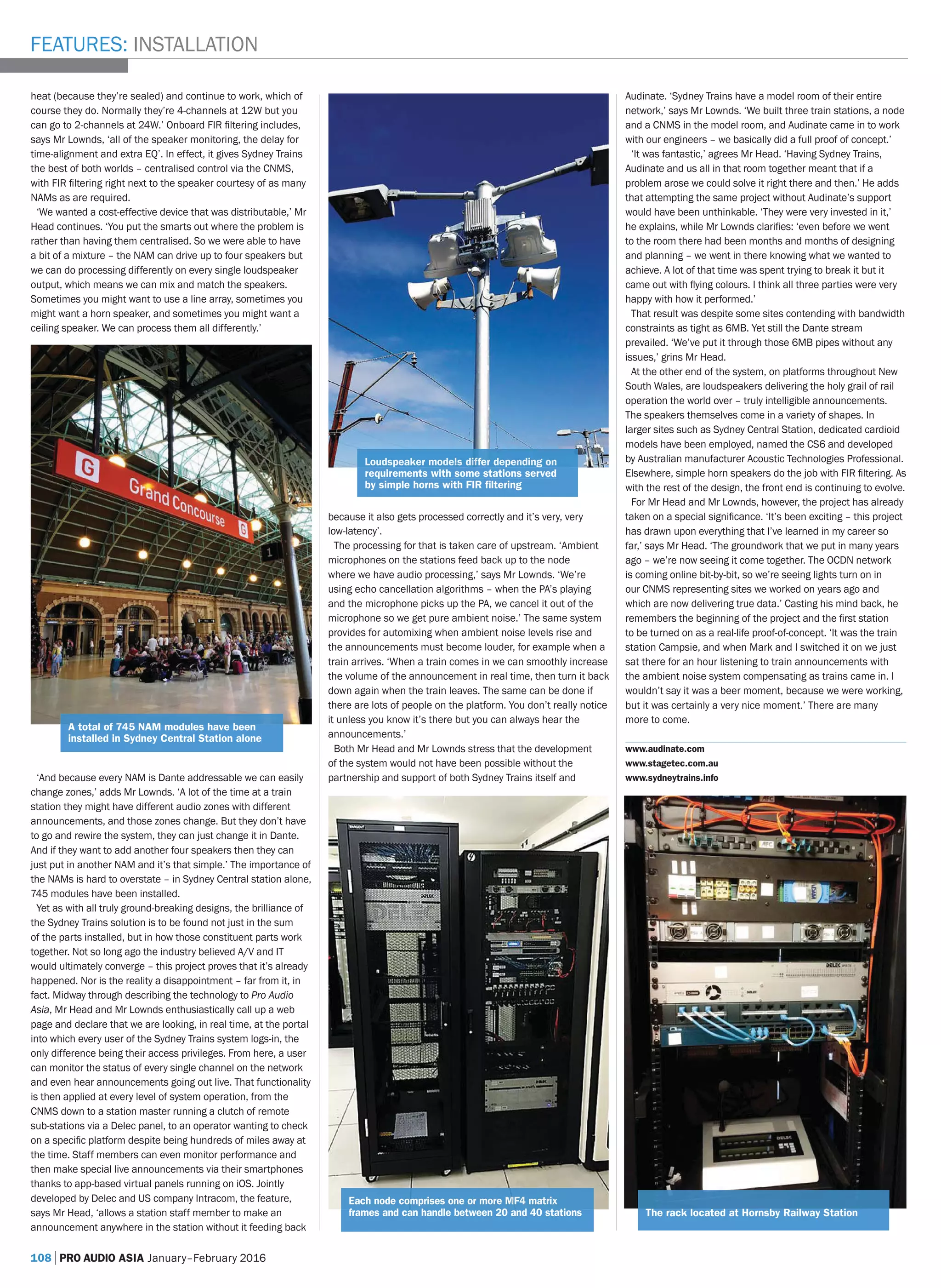 Sydney Trains and digital PA | PDF