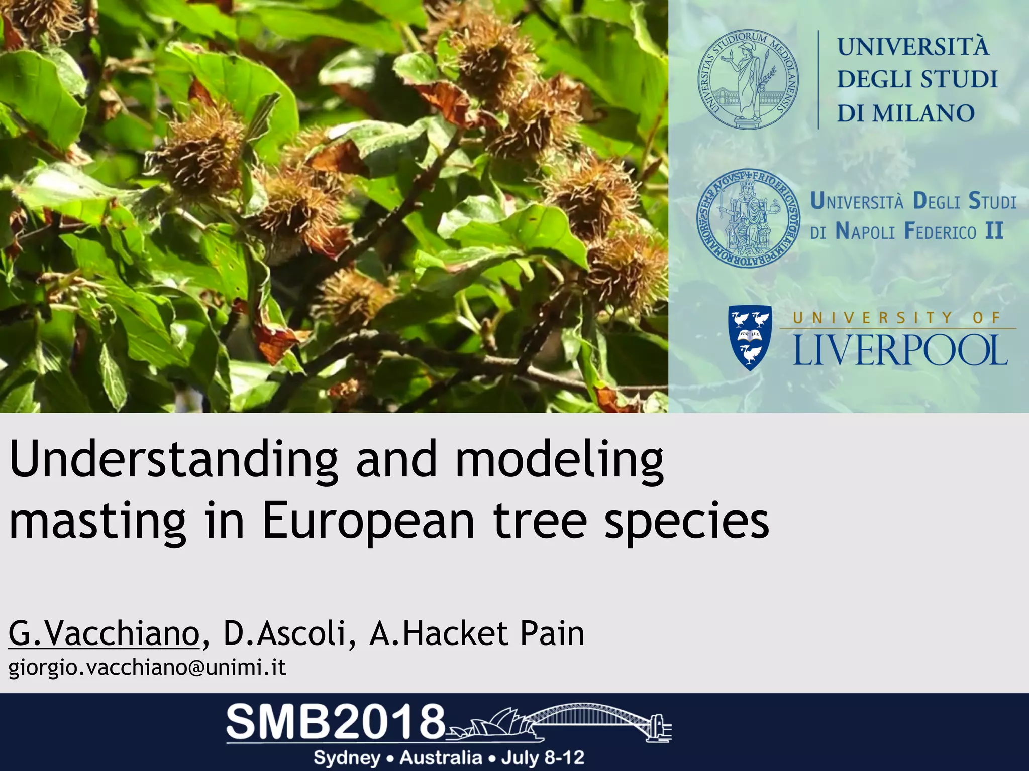Understanding and modeling masting in European tree species | PDF