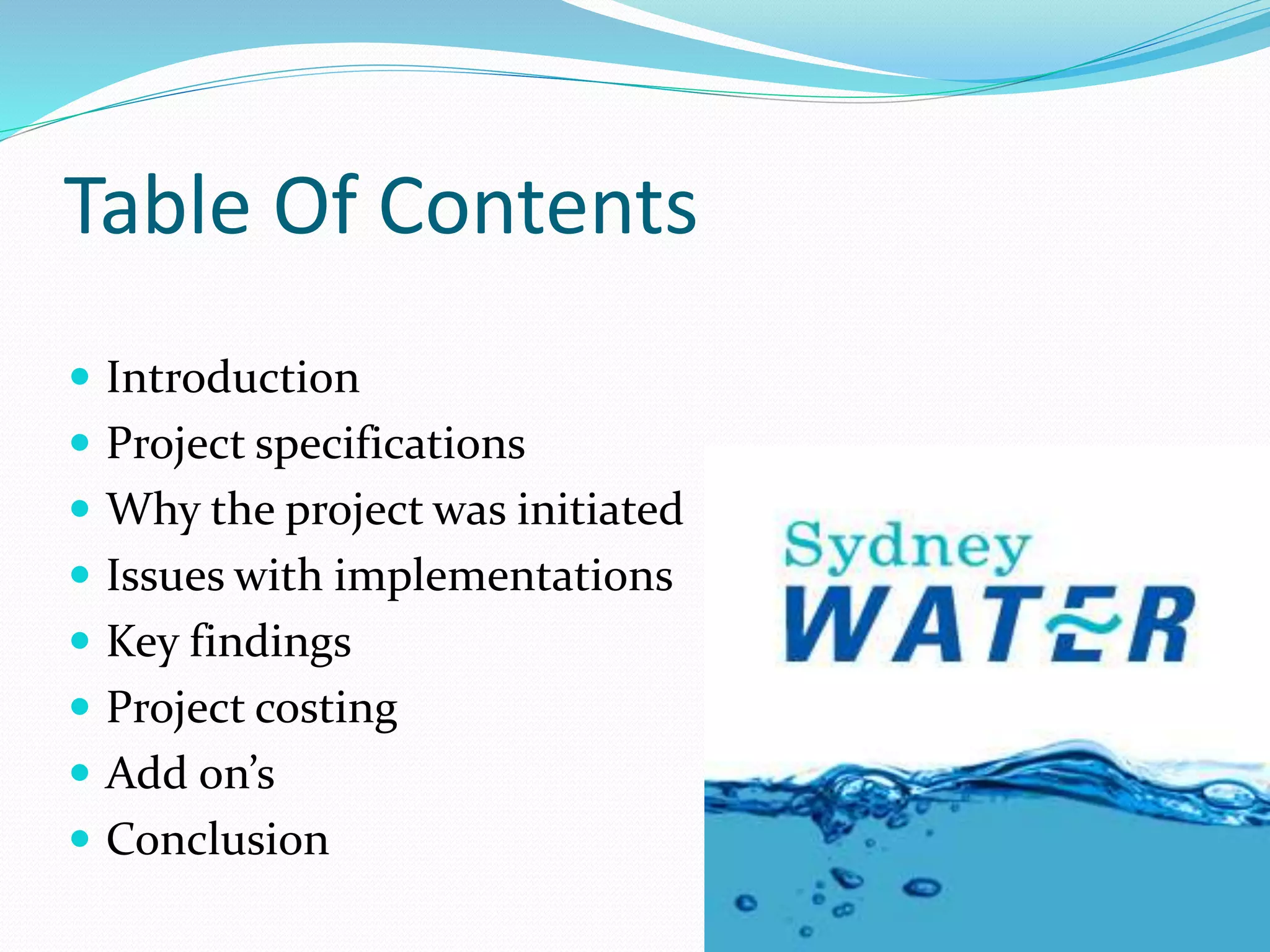 Sydney water customer information & billing system | PPTX