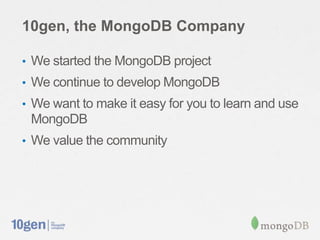 Welcome to MongoDB Sydney | PPTX | Databases | Computer Software and ...