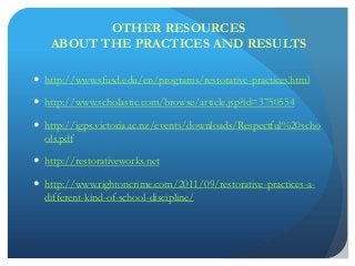 Sydnor School Climate - Restorative Practices | PPTX