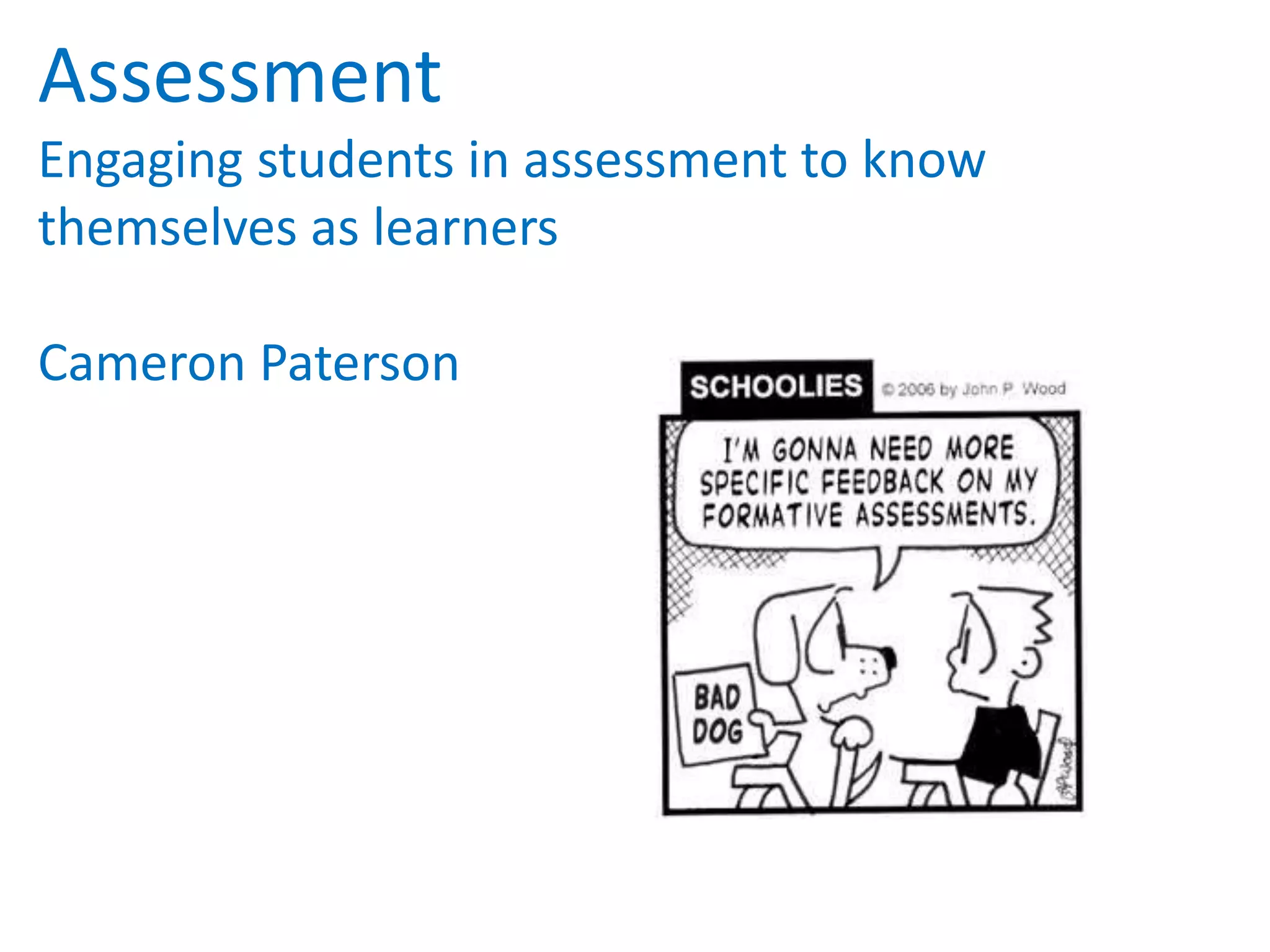Sydney Uni Assessment lecture 2018 | PPT