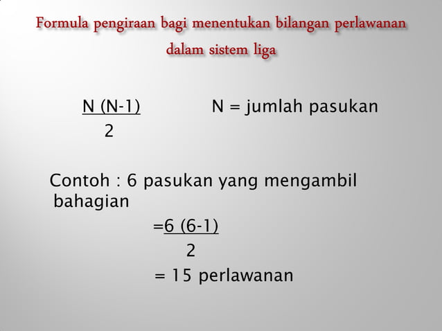 sistem pertandingan liga | PDF