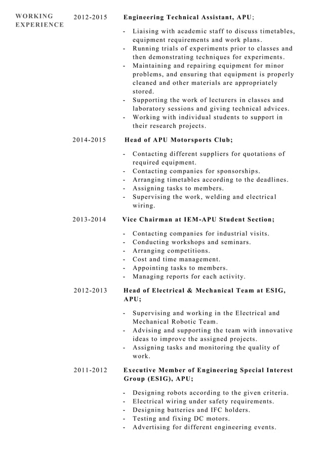 CV Electrical and Electronics Engineer ( Syed Abdullah ) | PDF