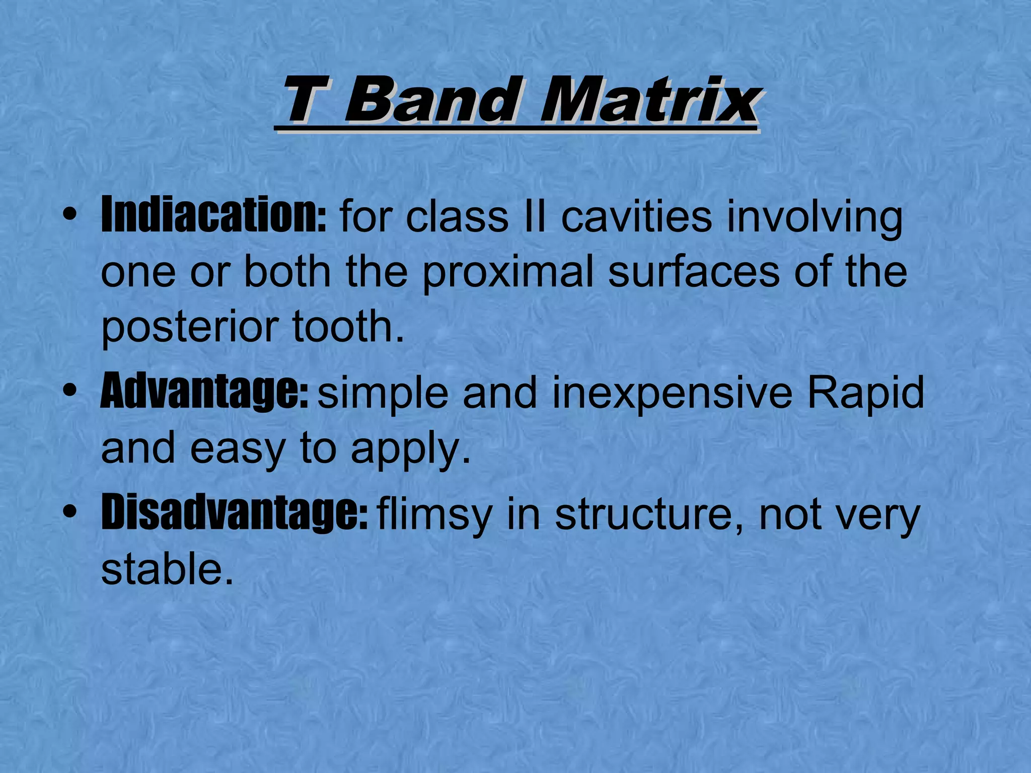 Types Of Matrix Retainer & Parts Of Retainer | PPT