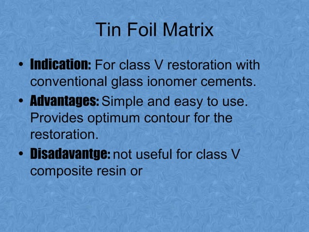 Types Of Matrix Retainer & Parts Of Retainer | PPT | Dental Health ...
