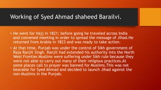 #Syed ahmad shaheed barailvi | PPTX