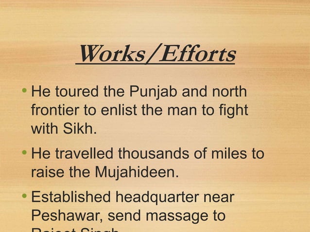 Syed Ahmad Shaheed Braelvi.ppt