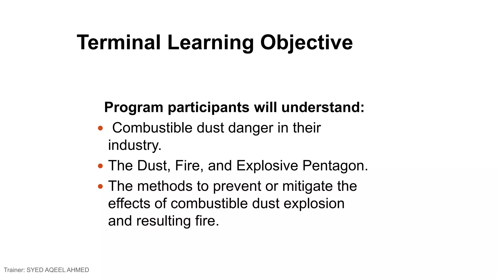 Coal Dust Explosion and its Safety at Thermal Power Plant | PPTX