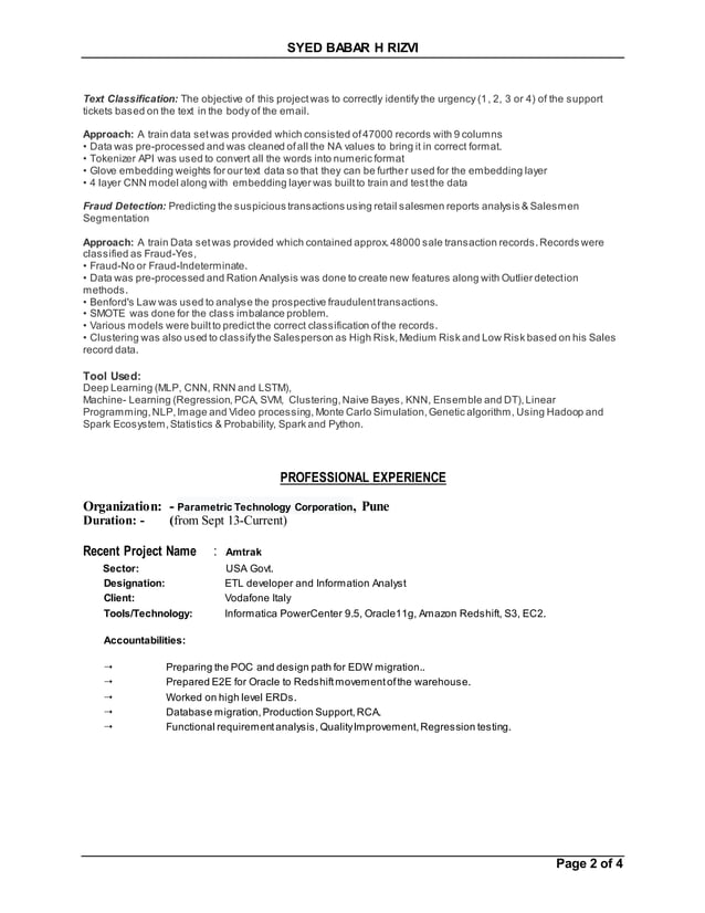 Syed babar resume | PDF