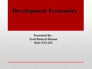 Development Economics | PPTX