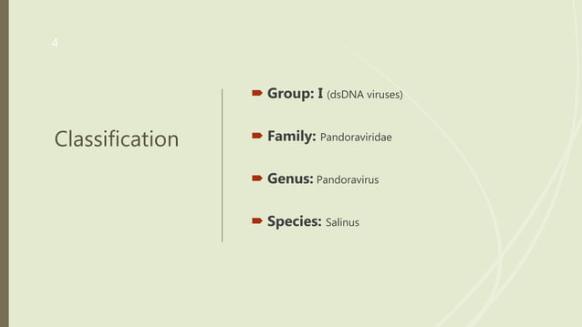 Pandoraviruse Salinus | PPTX