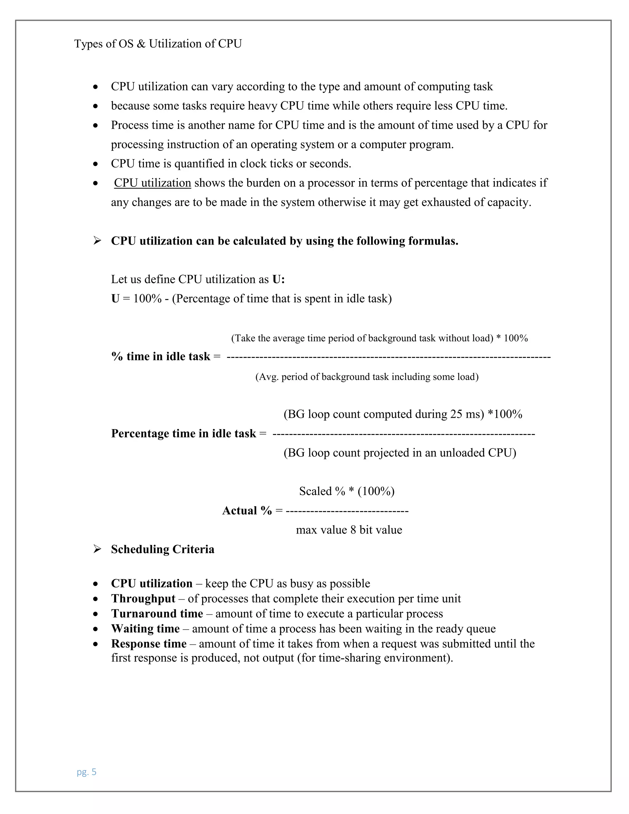 Types of operating system | PDF